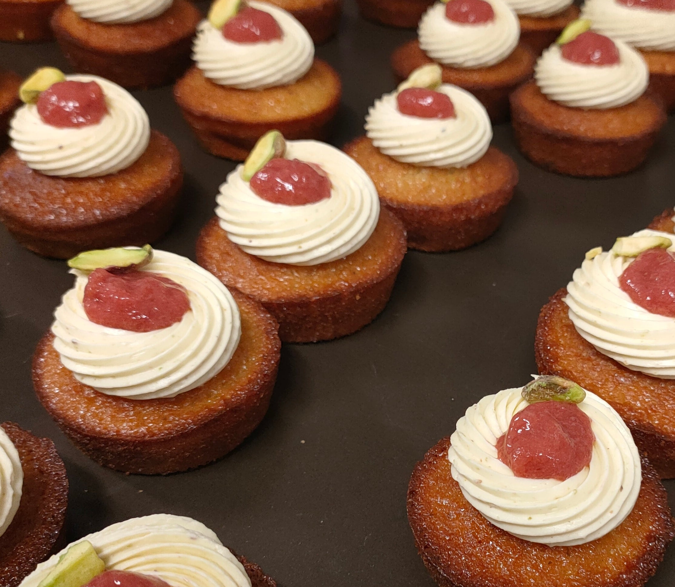 Raspberry & Pistachio Financier | Frenchies Bakery and Pâtisserie